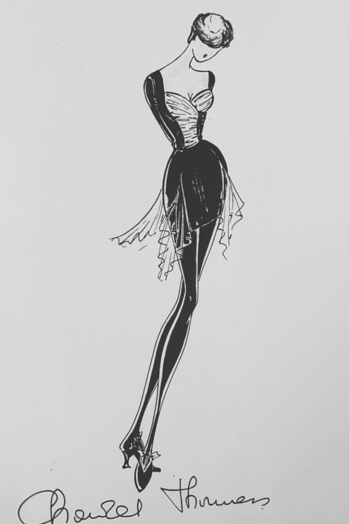 CHANTAL THOMASS 1994 Claudia Schiffer Velvet Set (XS) - Emerieu