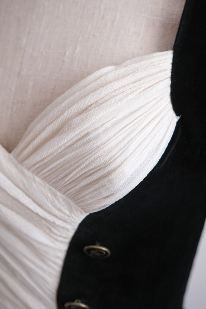 CHANTAL THOMASS 1994 Claudia Schiffer Velvet Set (XS) - Emerieu