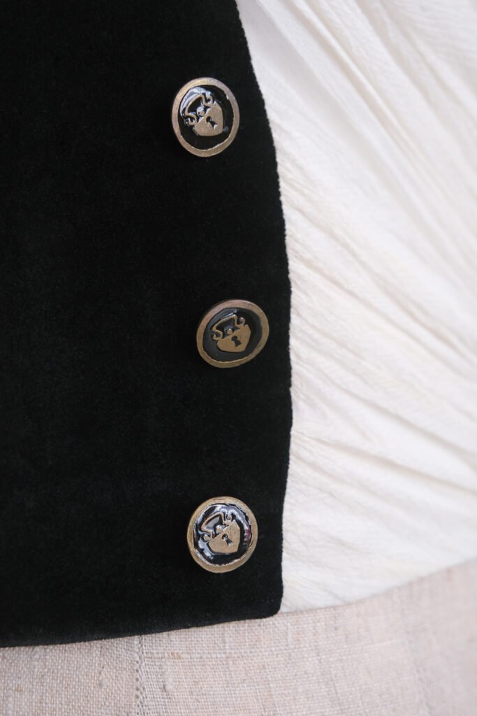 CHANTAL THOMASS 1994 Claudia Schiffer Velvet Set (XS) - Emerieu