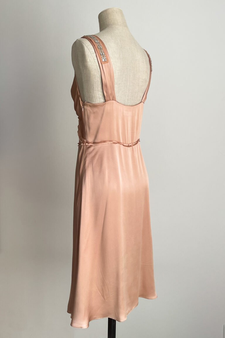 CHLOÉ 2005 Pink Champagne Silk Dress (S) - EMERIEU