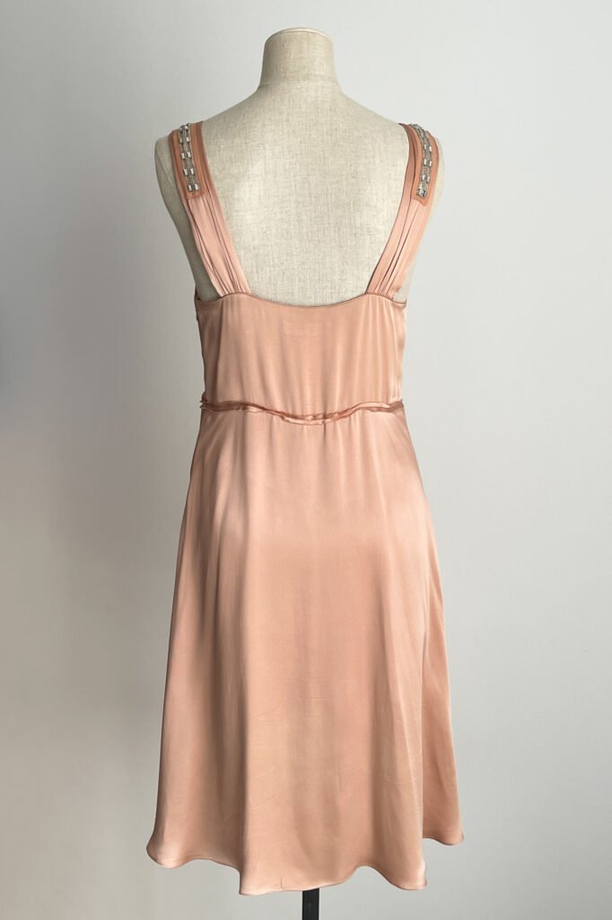 CHLOÉ 2005 Pink Champagne Silk Dress (S) - EMERIEU