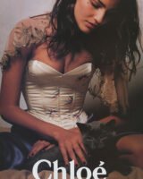 CHLOÉ 1999 Floral Satin Corset (M) - Emerieu