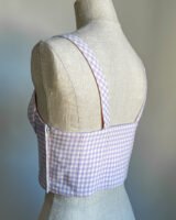 ISTANTE by Versace 1995 Vichy Lilac Corset (S) - EMERIEU