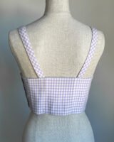 ISTANTE by Versace 1995 Vichy Lilac Corset (S) - EMERIEU