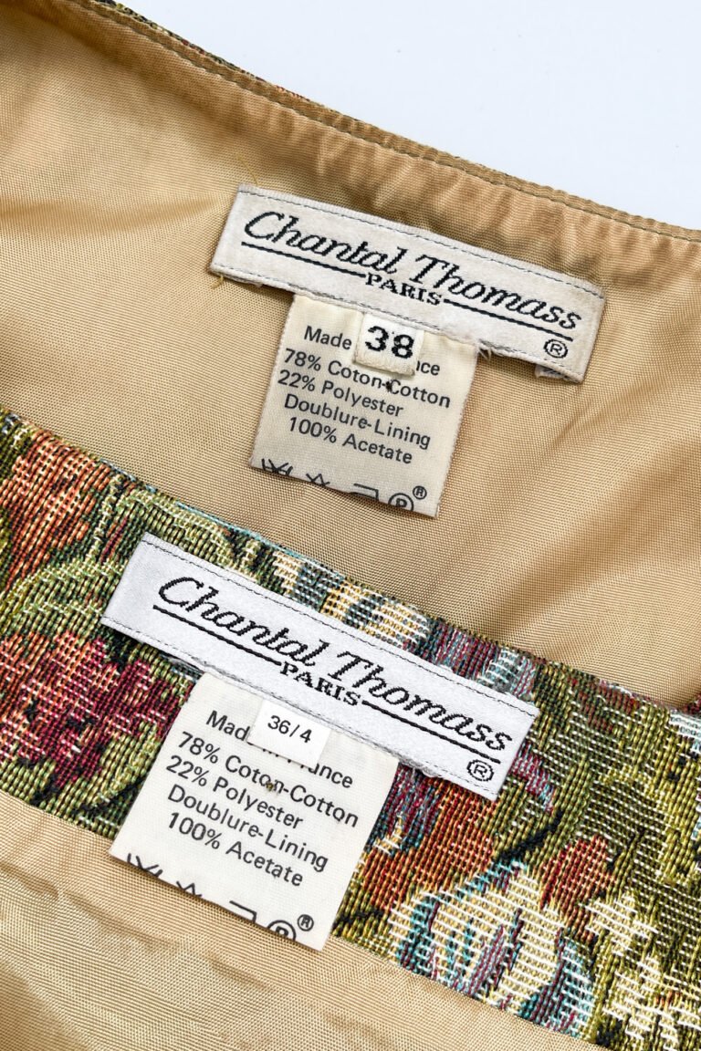 CHANTAL THOMASS 1990 Floral Tapestry Set (XS) - Emerieu