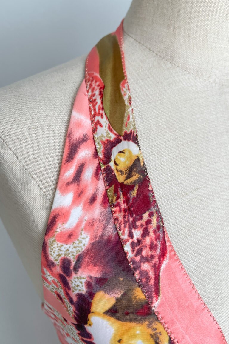 ROBERTO CAVALLI 2005 Pink Orchid Halter Dress (S) - EMERIEU