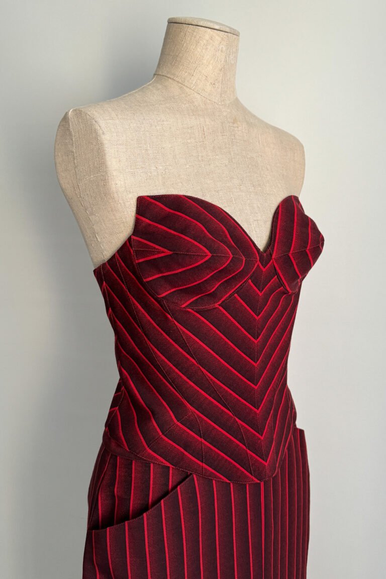 THIERRY MUGLER 2001 Red Neon Two Piece Set (L) - EMERIEU