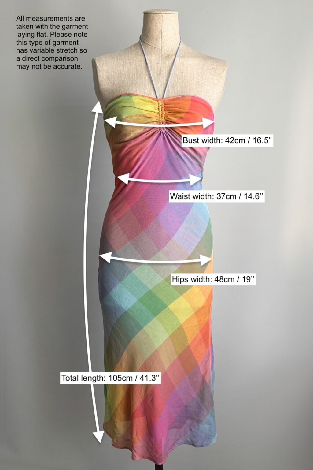 CHLOÉ by Stella McCartney SS 2001 Multicolor Mesh Dress (M) - EMERIEU