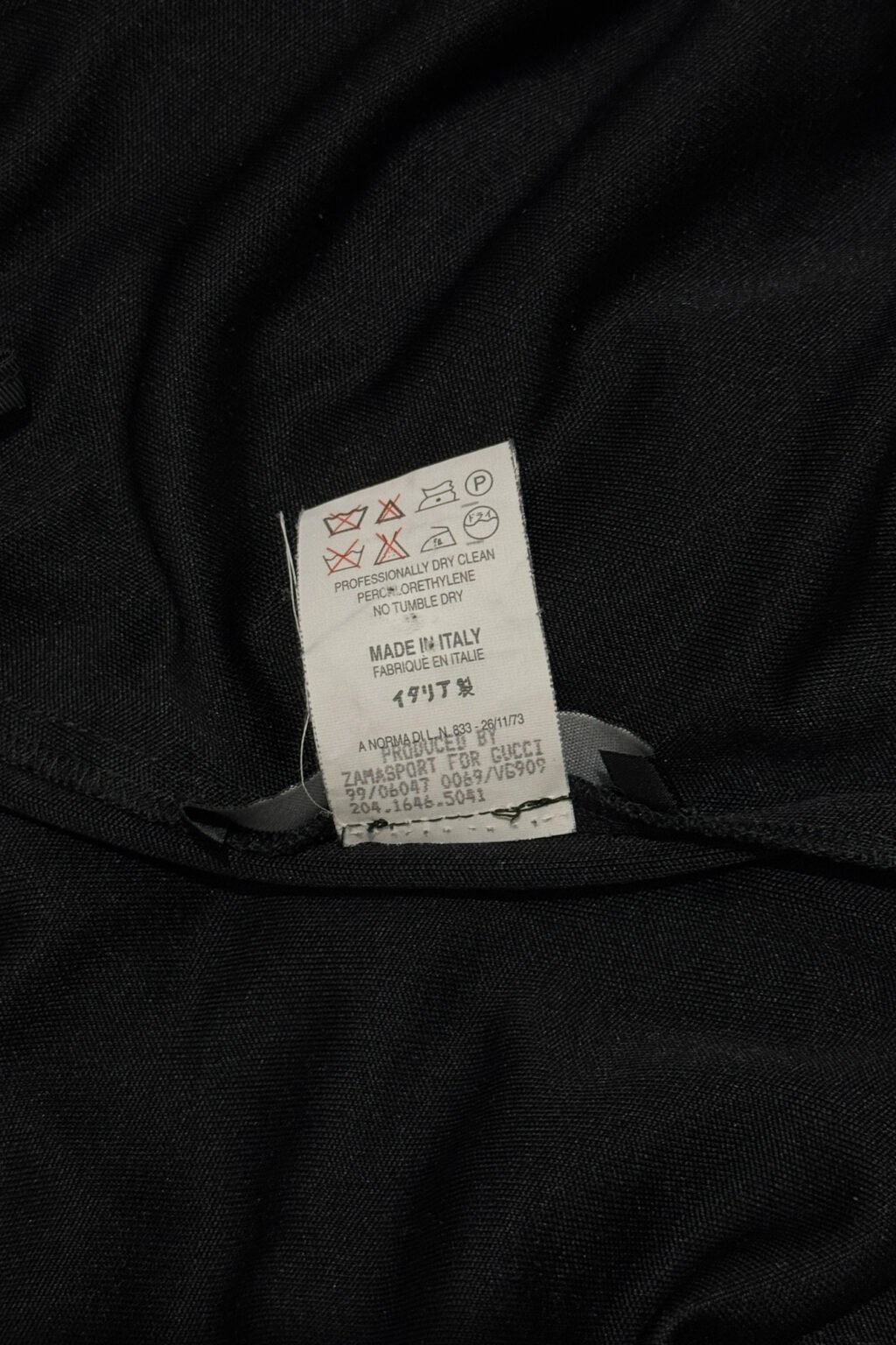 GUCCI 1999 Black Low Back Midi Dress (M) - EMERIEU